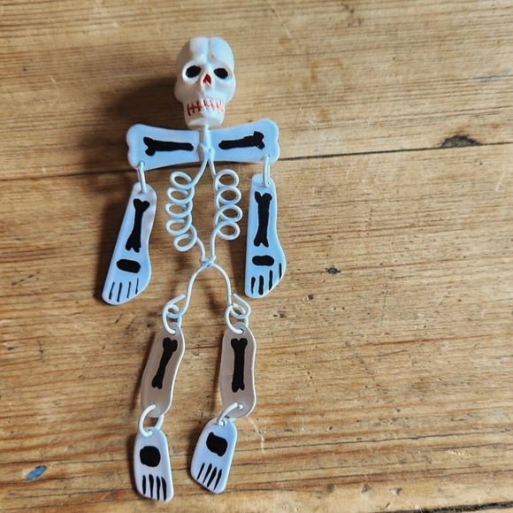 unbranded | Jewelry | Vintage Articulated Skeleton Pin Dancing Skeleton ...